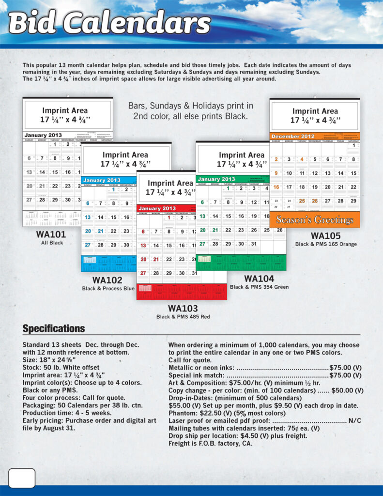 Custom Calendars | Imprinted 3 Ring Binders - BinderWorks